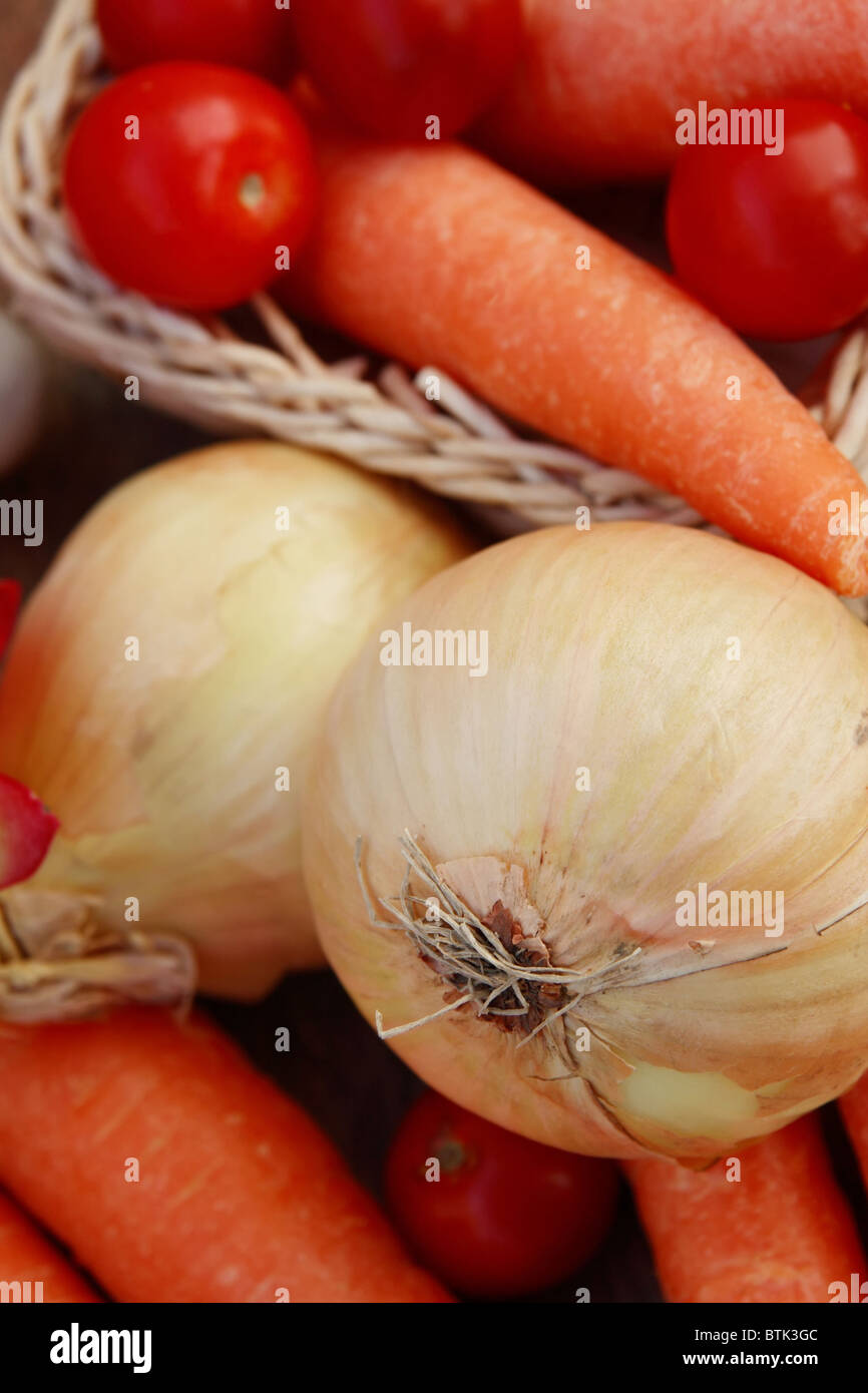 a mix of organic food representing a healthy diet Stock Photo - Alamy