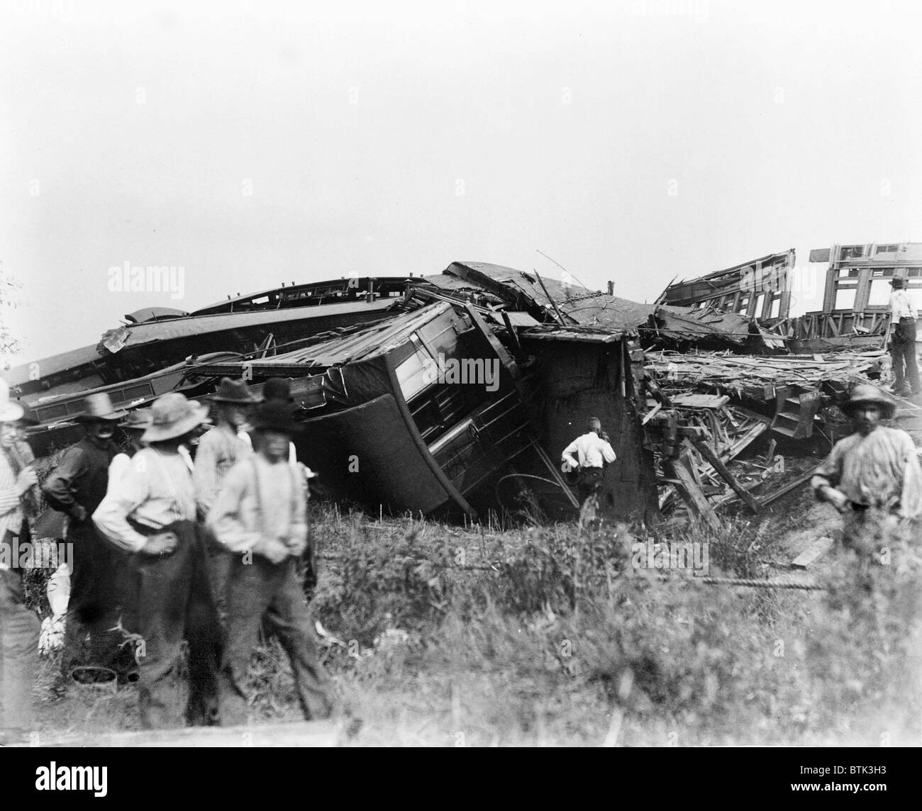 View of the great railroad wreck, The most appalling railroad disaster ...