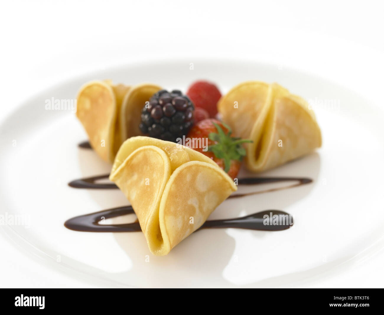 mini fruit crepes Stock Photo - Alamy