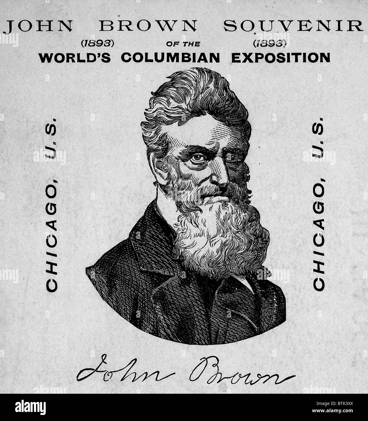 John Brown. Detail of John Brown Souvenir of the World's Columbian ...