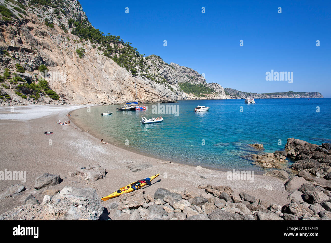 Es Coll Baix beach. Alcudia. Mallorca Island. Spain Stock Photo - Alamy