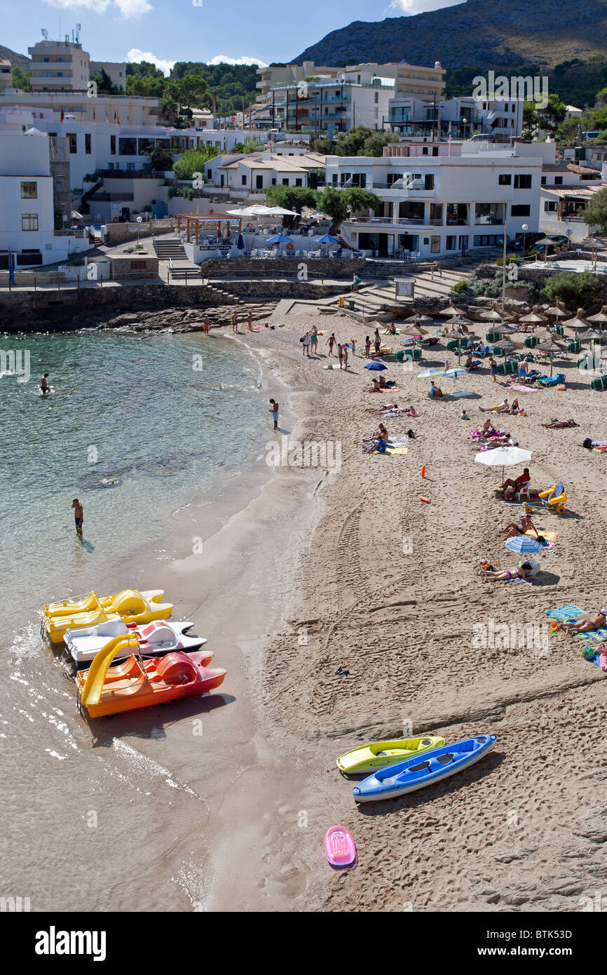 Cala Barques beach. Cala Sant Vicenç. Mallorca Island. Spain Stock ...