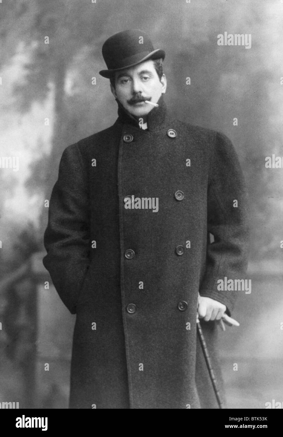 Giacomo Puccini (1858-1924) Italian opera composer in 1908 Stock Photo ...