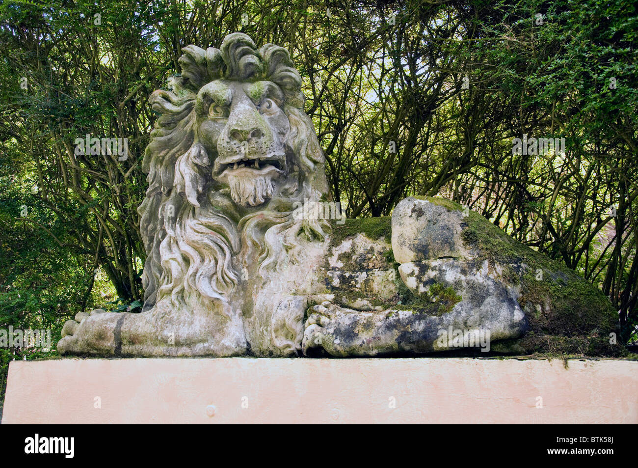 Dog statue at Portmeirion ("The Village" in the original 1960s ...