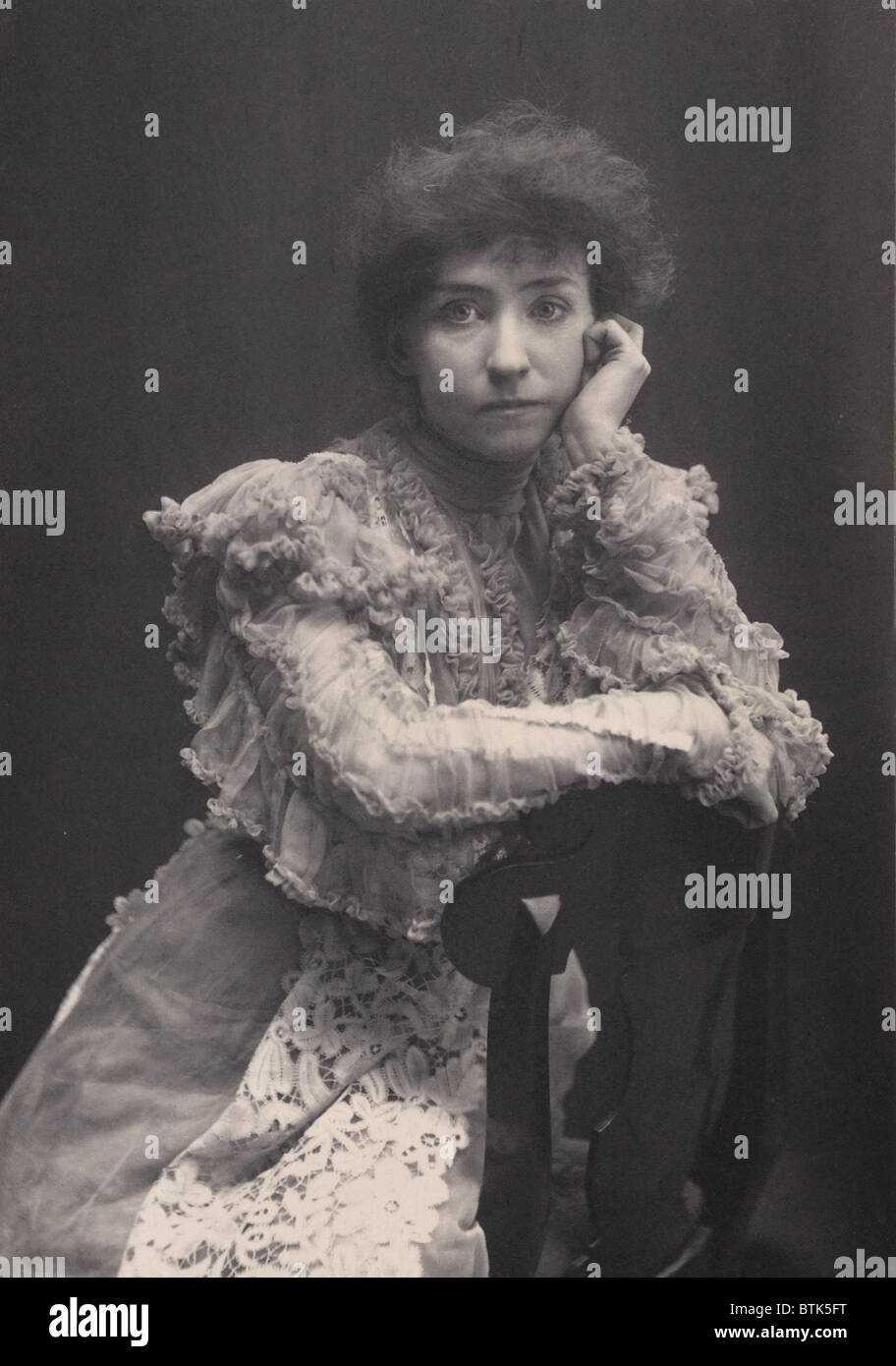 Minnie Maddern Fiske (1865-1932), American actress, in role of Madeline ...