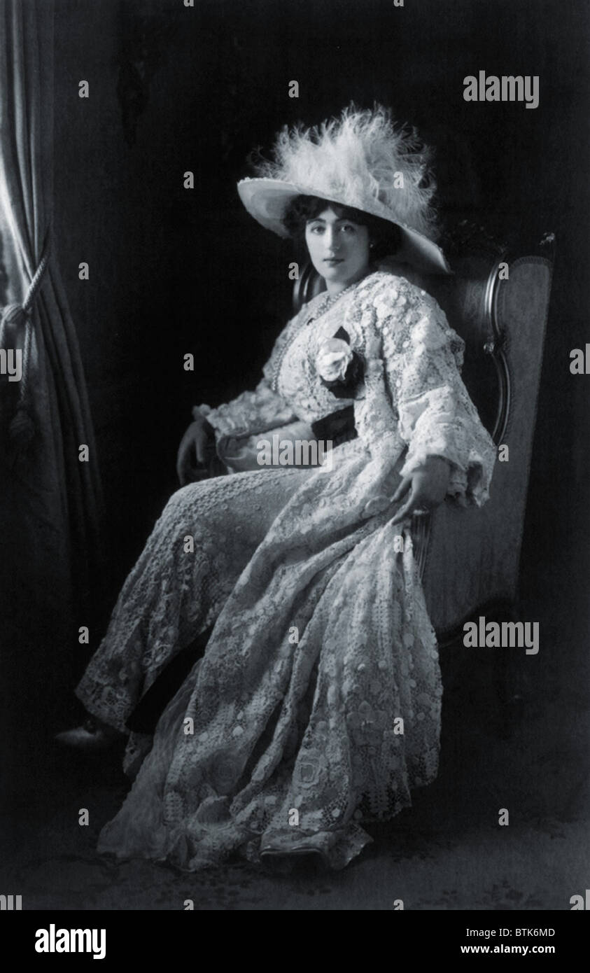 Evalyn Walsh McLean, (1886-1947), wife of Washington Post heir, Ned ...