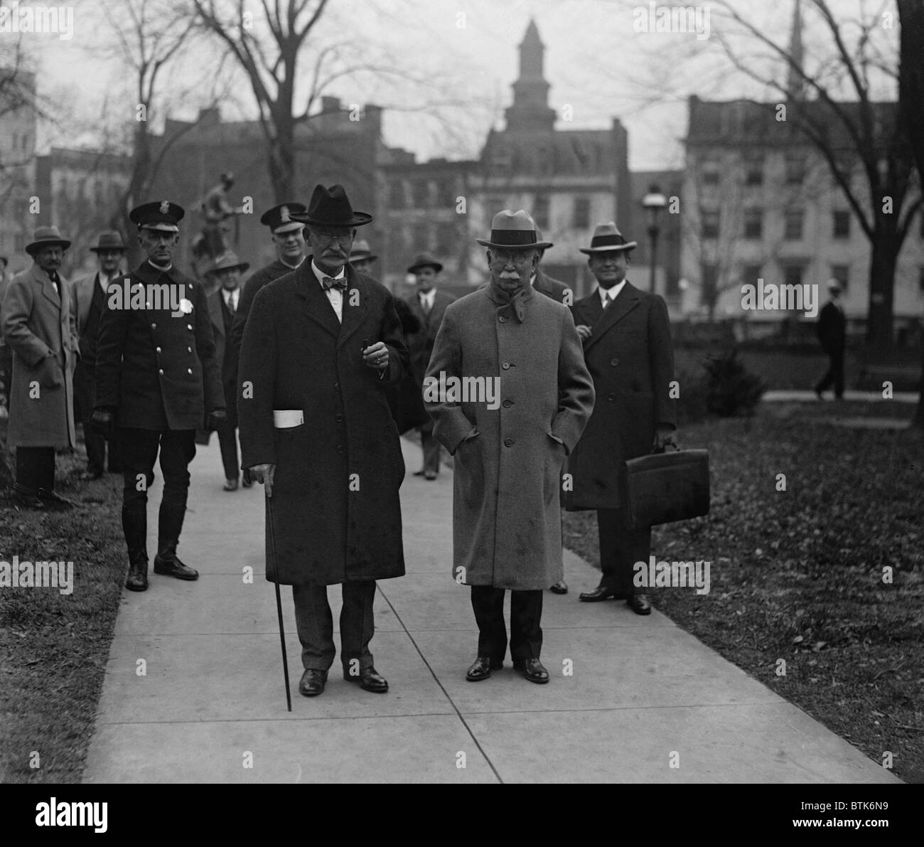 Secretary of the Interior, Albert B. Fall, and oil executive Edward ...