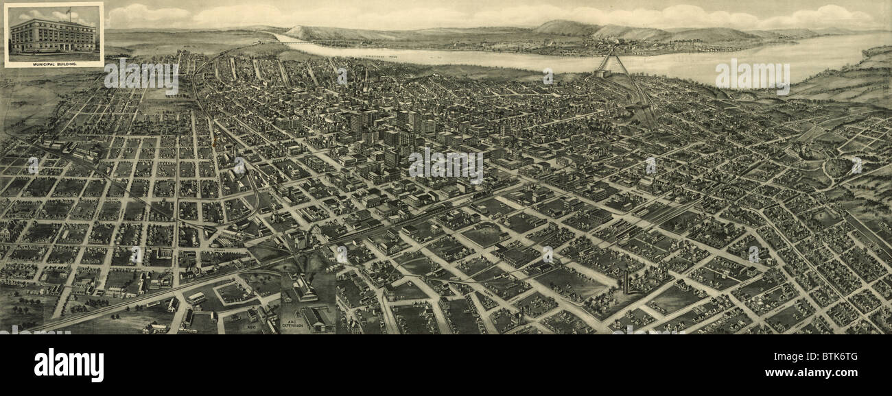 Tulsa map hi-res stock photography and images - Alamy