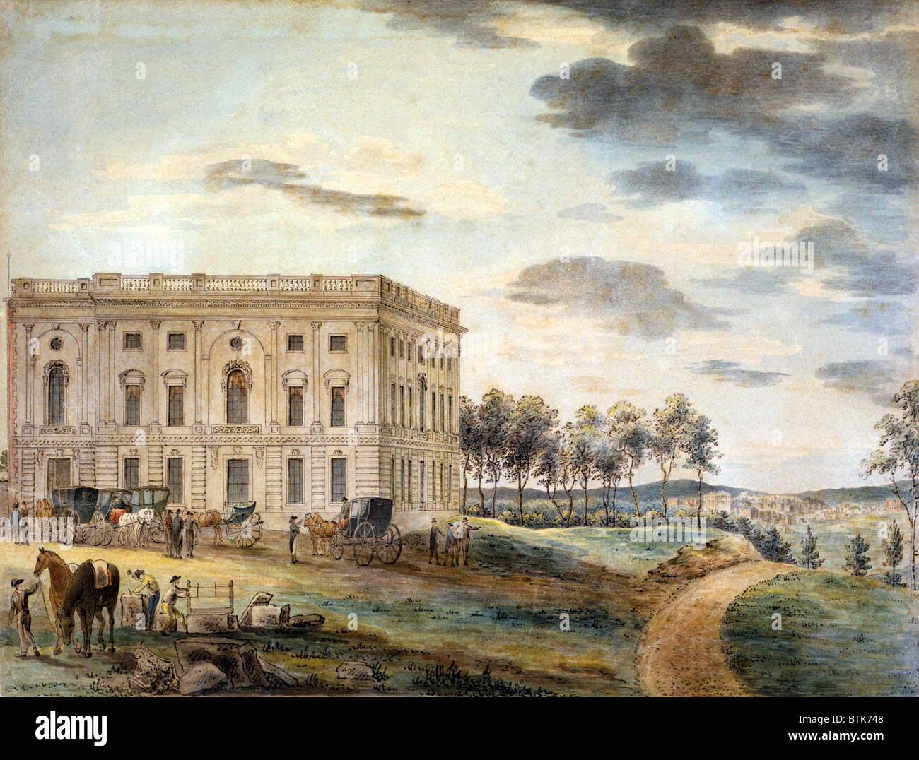 The United States Capitol building. A view of the Capitol of Washington ...