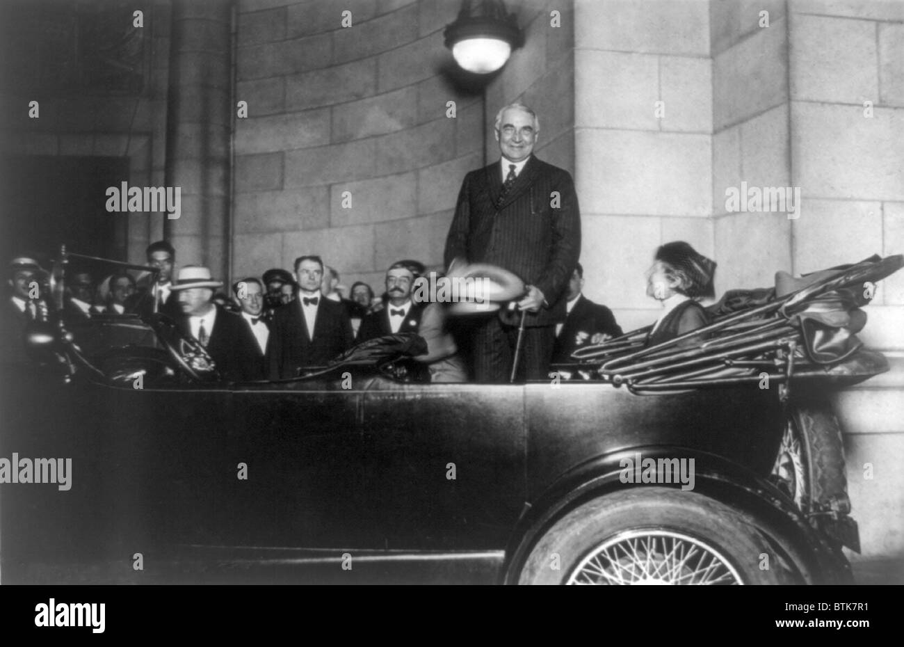 Senator Warren Harding, Republican candidate for President, arriving at ...