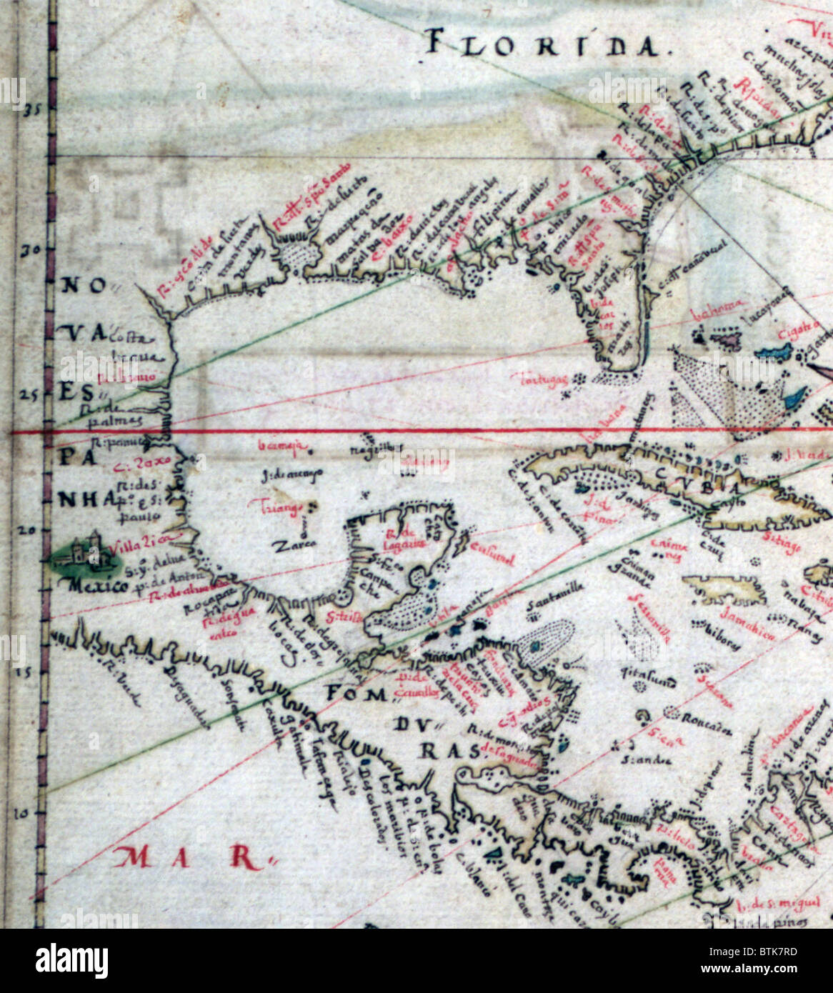 Map of cuba and florida High Resolution Stock Photography and Images ...