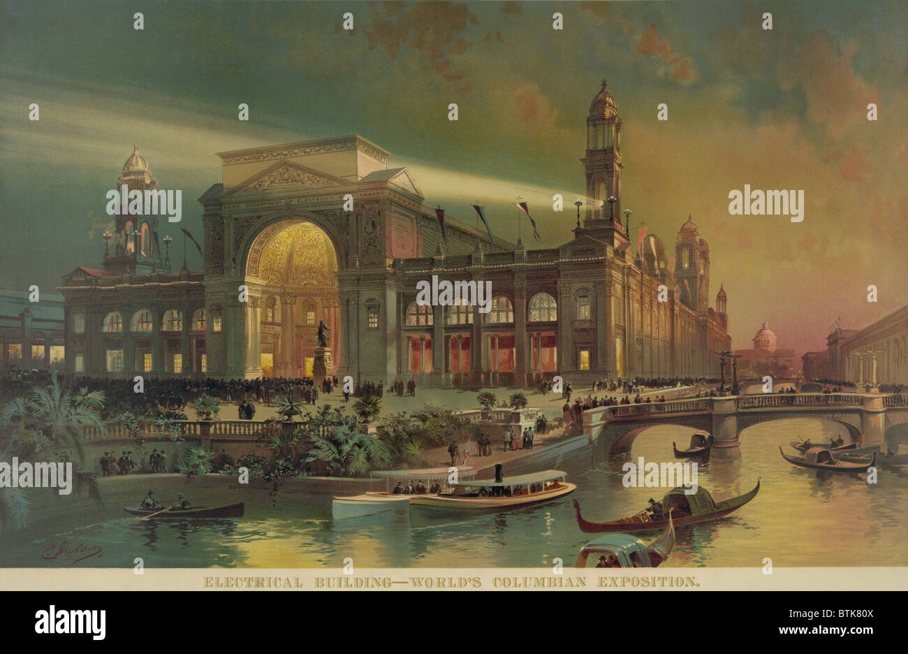 Electrical building at the 1893 World's Columbian Exposition, Chicago ...