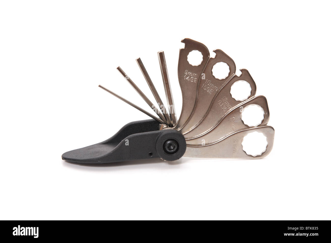 bicycle tools on white background Stock Photo - Alamy