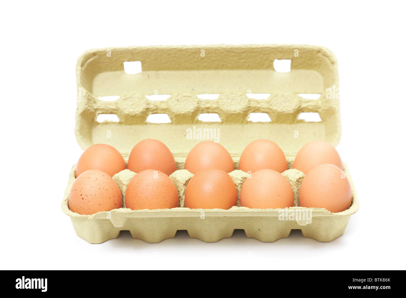 Eggs dozen brown Cut Out Stock Images & Pictures - Alamy
