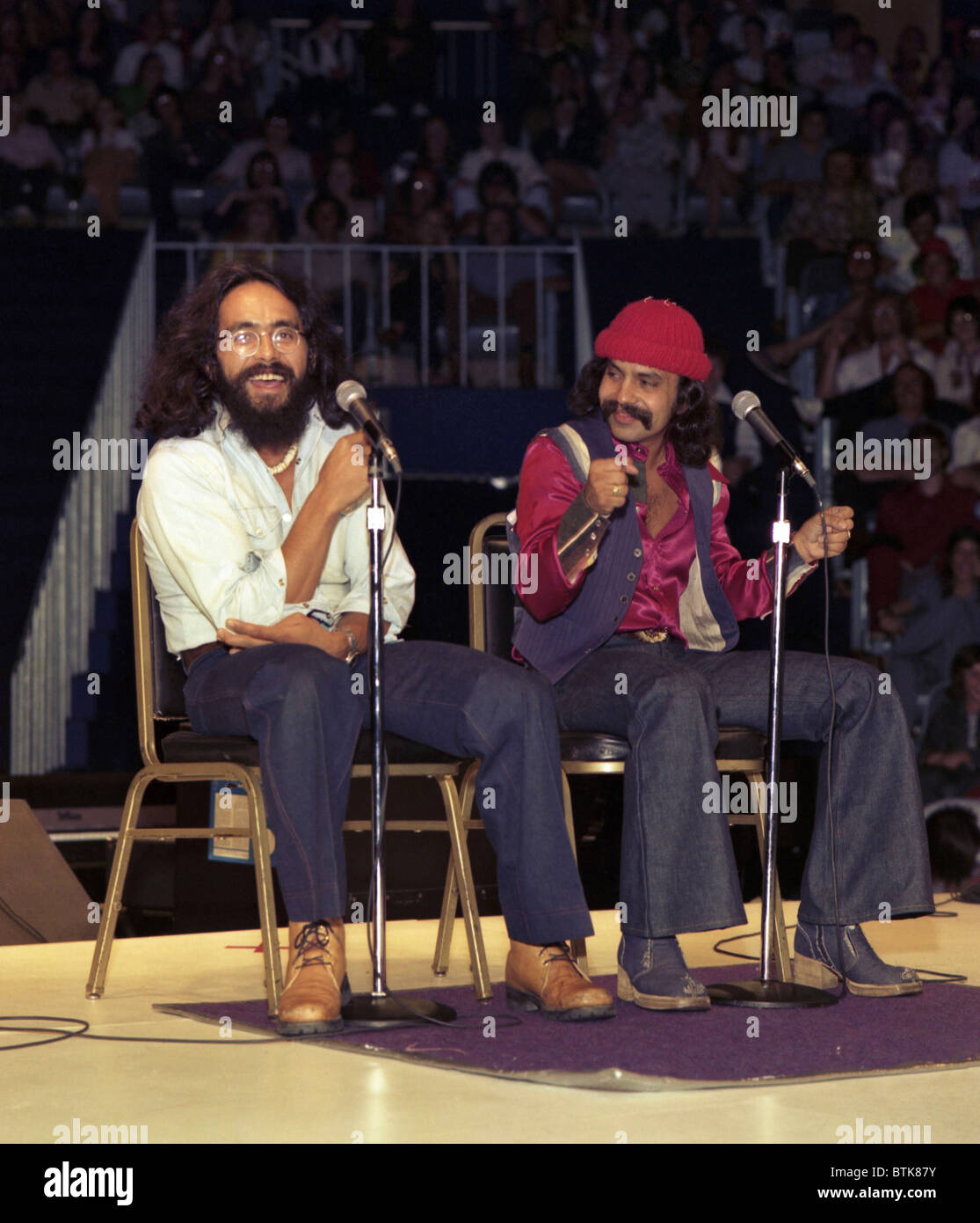 From left: Tommy Chong, Cheech Marin, (aka Cheech and Chong), 1974 ...