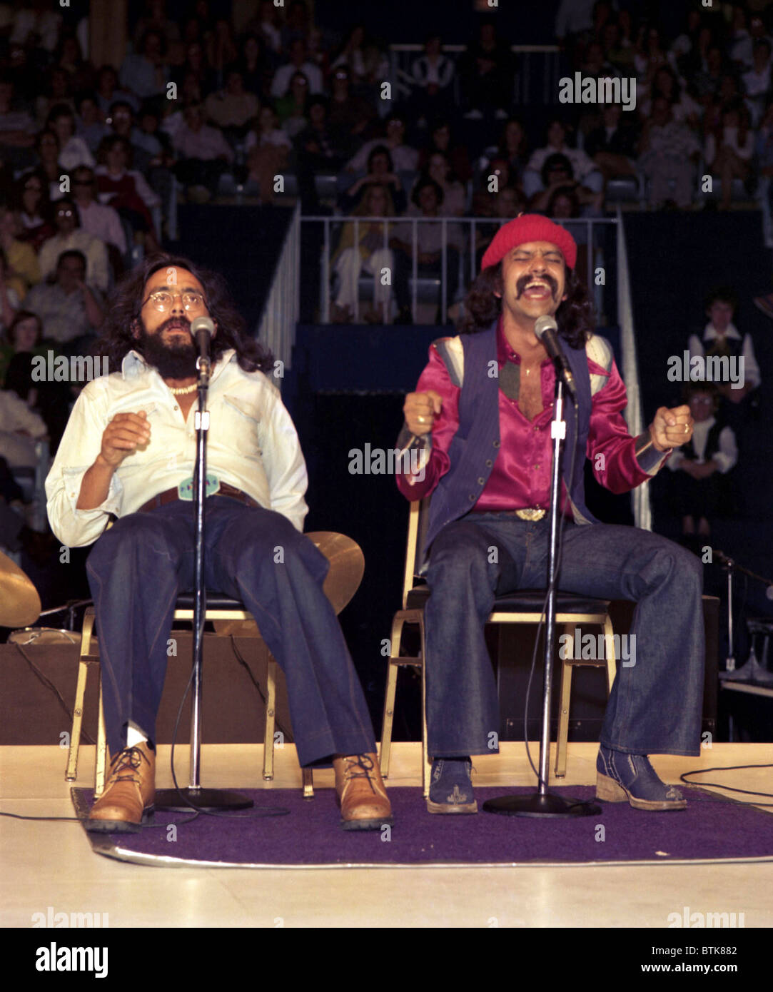 From left: Tommy Chong, Cheech Marin, (aka Cheech and Chong), 1974 ...
