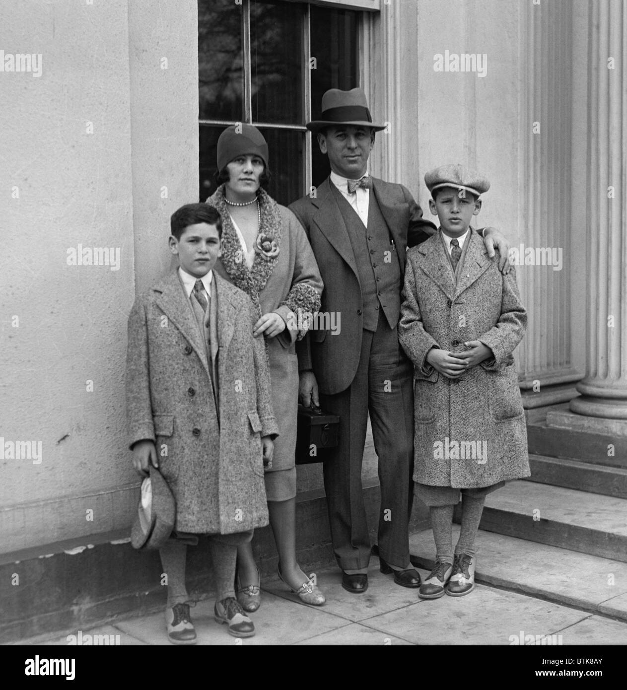 Rube Goldberg (1883-1970), with his family, wife Irma Seeman, Thomas ...