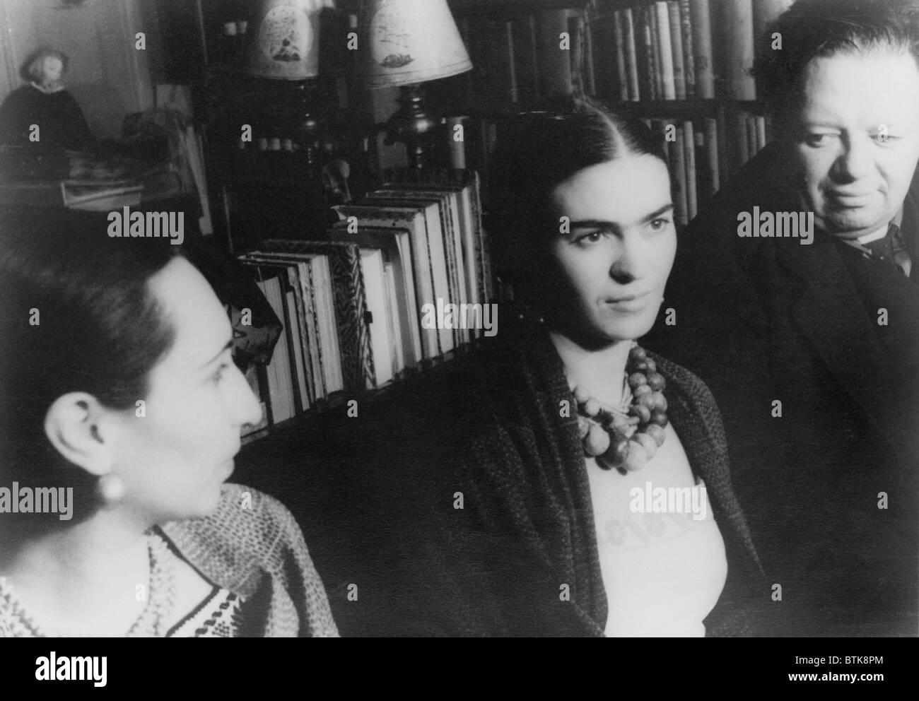 Diego Rivera and his wife, Frida Kahlo in 1932. Both Mexican painters ...