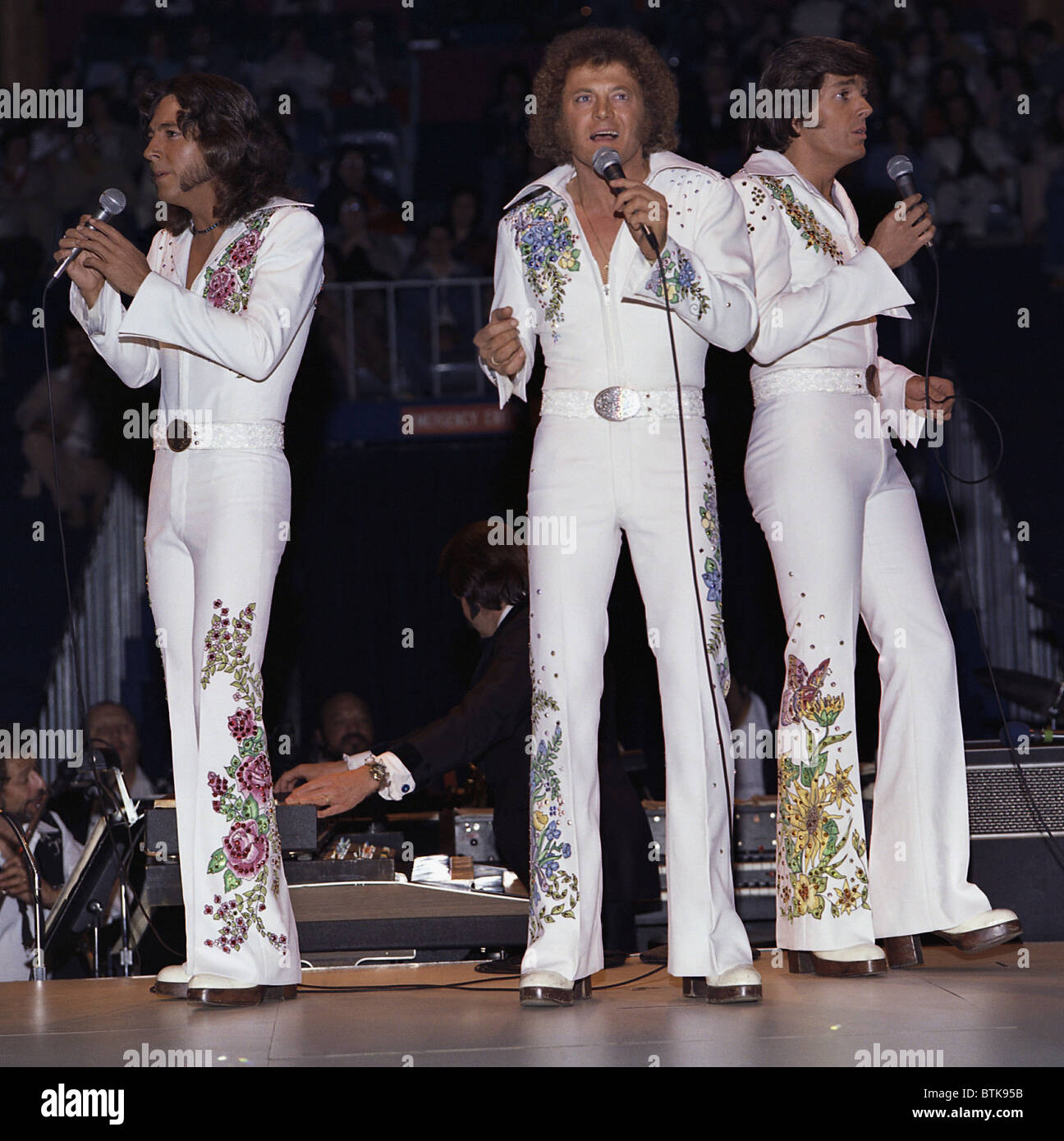 The Lettermen, from left: Donny Pike, Tony Butala, Gary Pike, 1976 ...