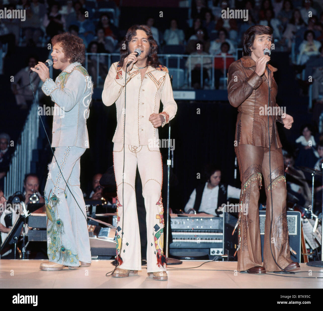 The Lettermen, from left: Tony Butala, Donny Pike, Gary Pike, 1976 ...