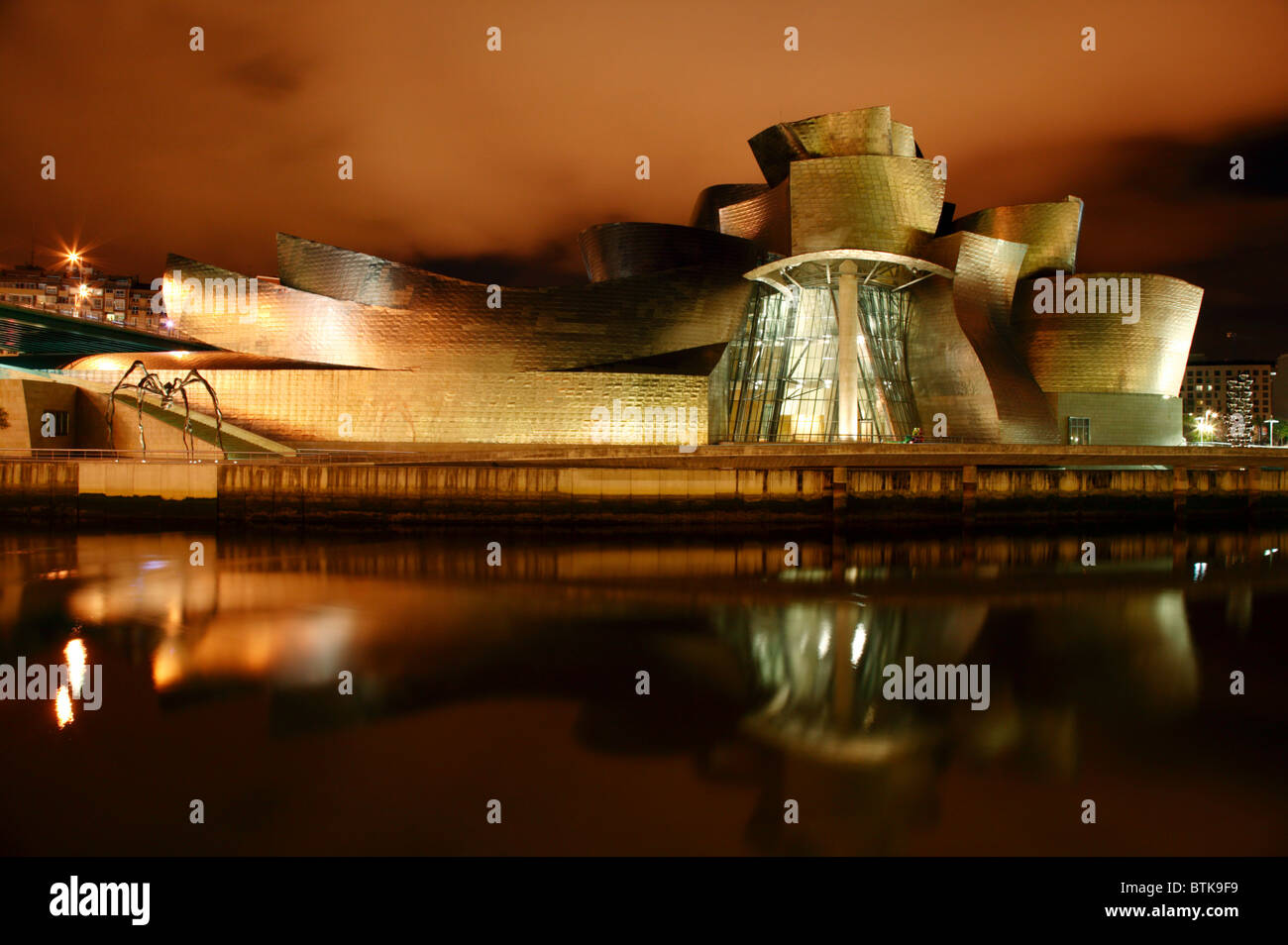 Guggenheim Reflections, a night time image of the Guggenheim Museum ...