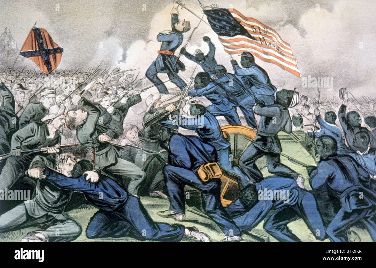 1863 the 54th massachusetts hi-res stock photography and images - Alamy