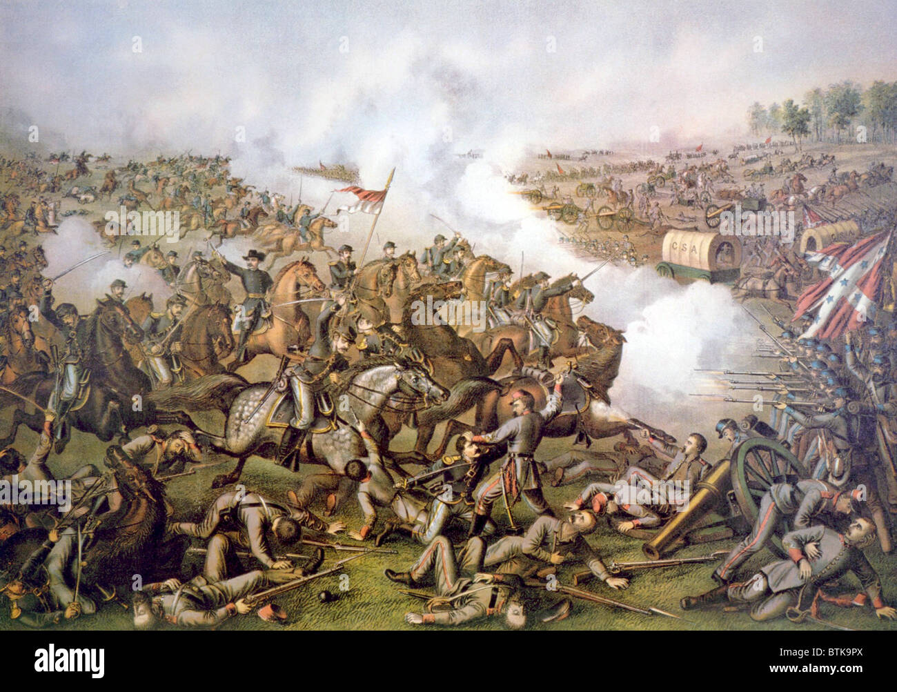 The Battle of Five Forks, April 1, 1865 Stock Photo - Alamy