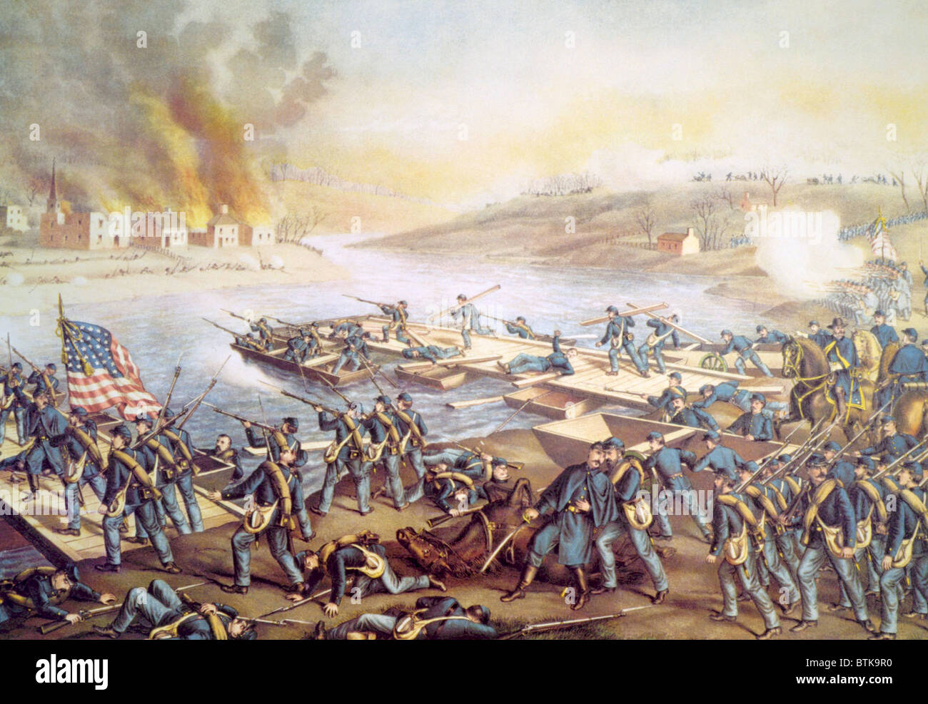 The Battle of Fredericksburg, December 13, 1862 Stock Photo - Alamy