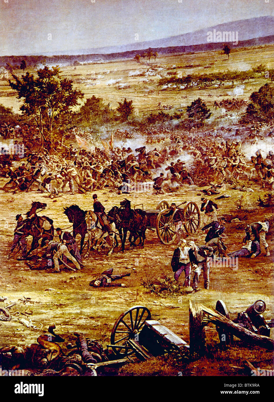 The Battle of Gettysburg, July, 1863 Stock Photo - Alamy