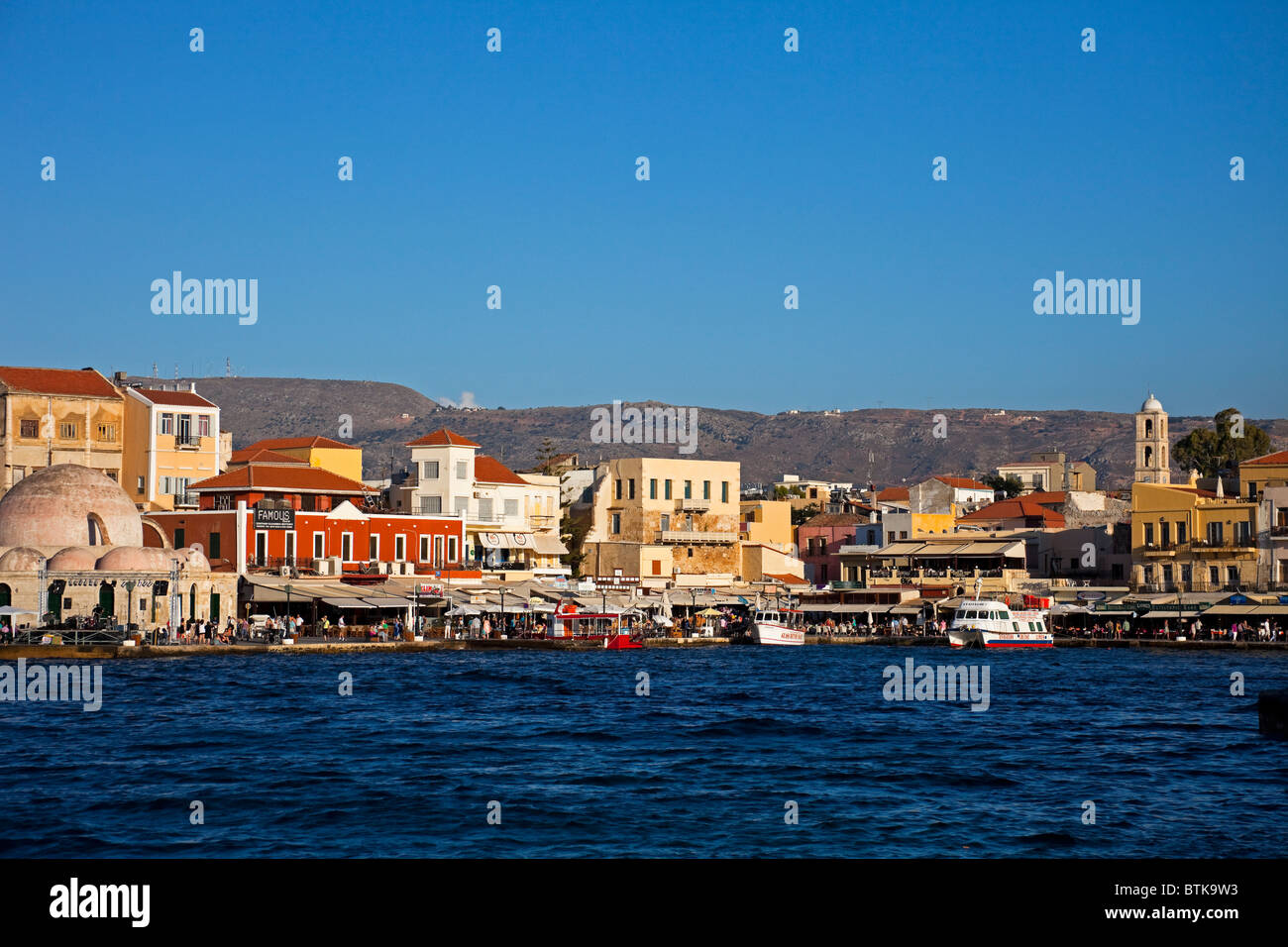 Chania Venetian Harbour, Crete, Greece, Europe Stock Photo - Alamy
