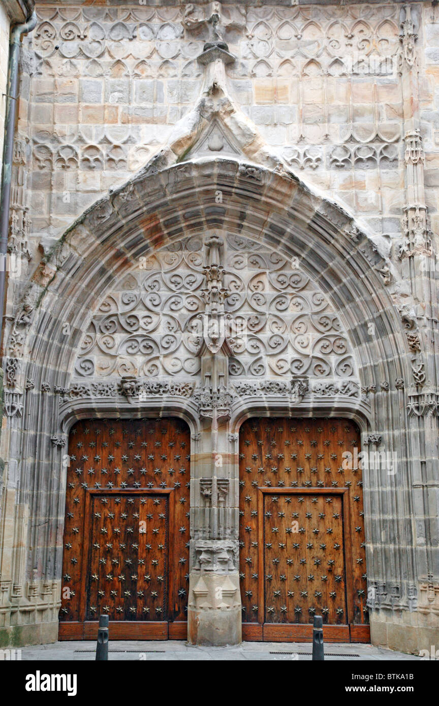 Entrance of the late-Renaissance, early-Baroque church 'Iglesia de los ...