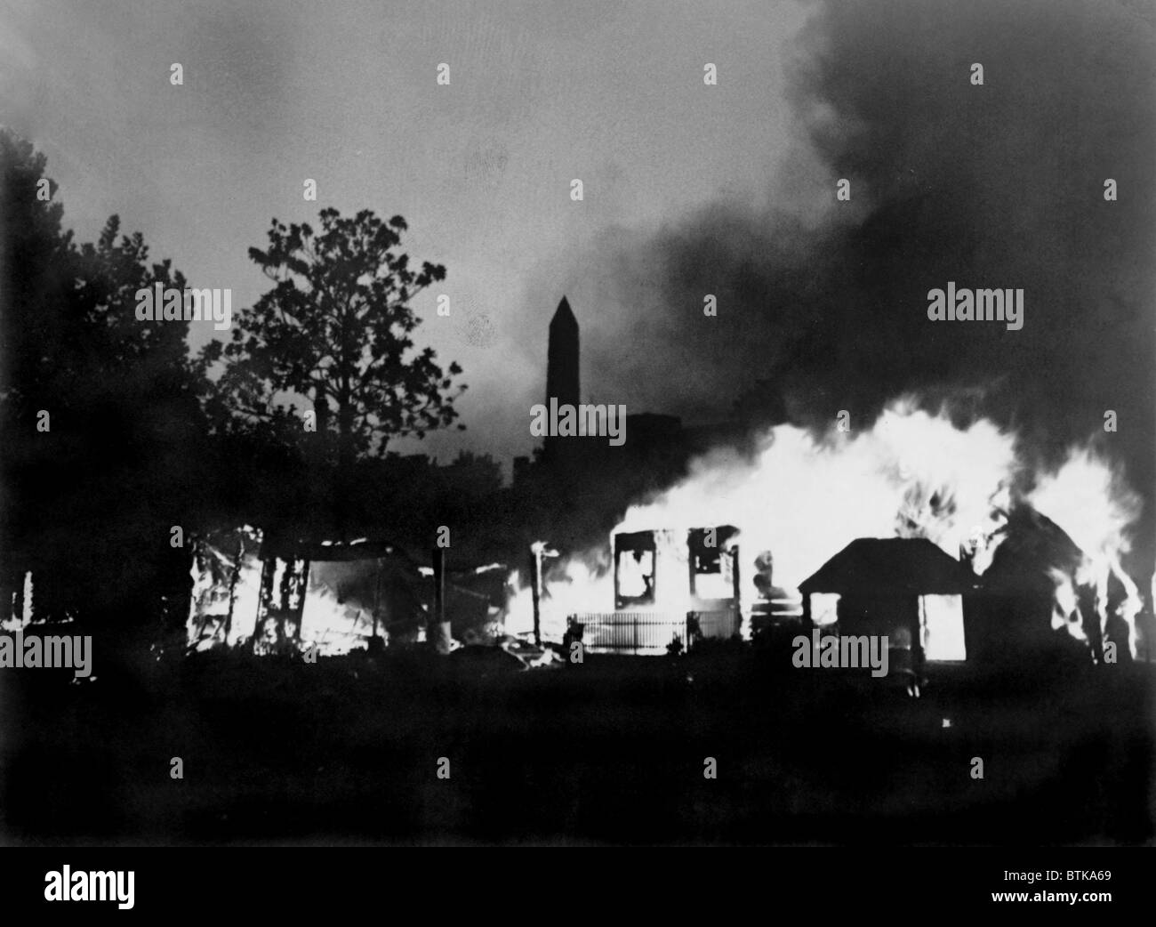 The Bonus Marcher's protest ended with a fire, set by U.S. Army ...