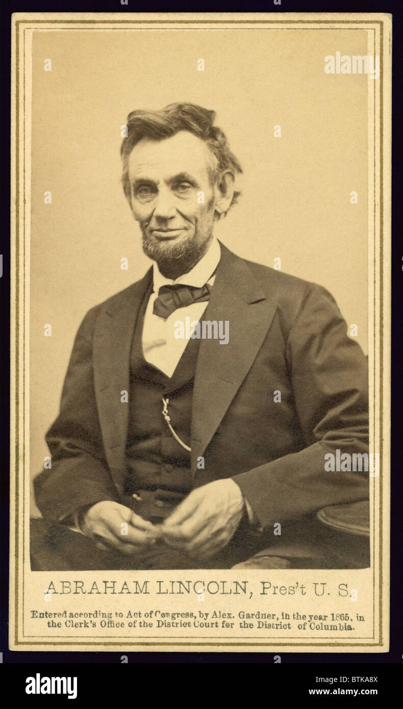 Portrait president abraham lincoln taken hi-res stock photography and ...