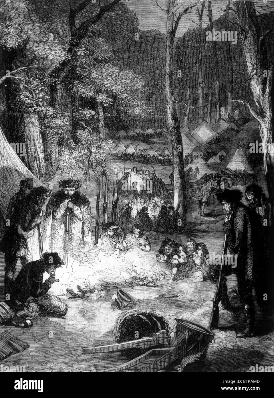 General George Washington's camp at Valley Forge, Pennsylvania, 1777 ...