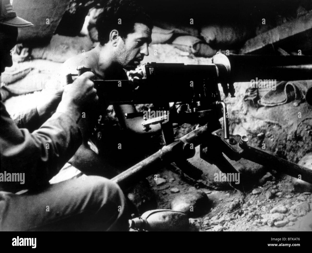 Spanish Civil War (1936-1939), Loyalist machine gunners, 1937 Stock ...