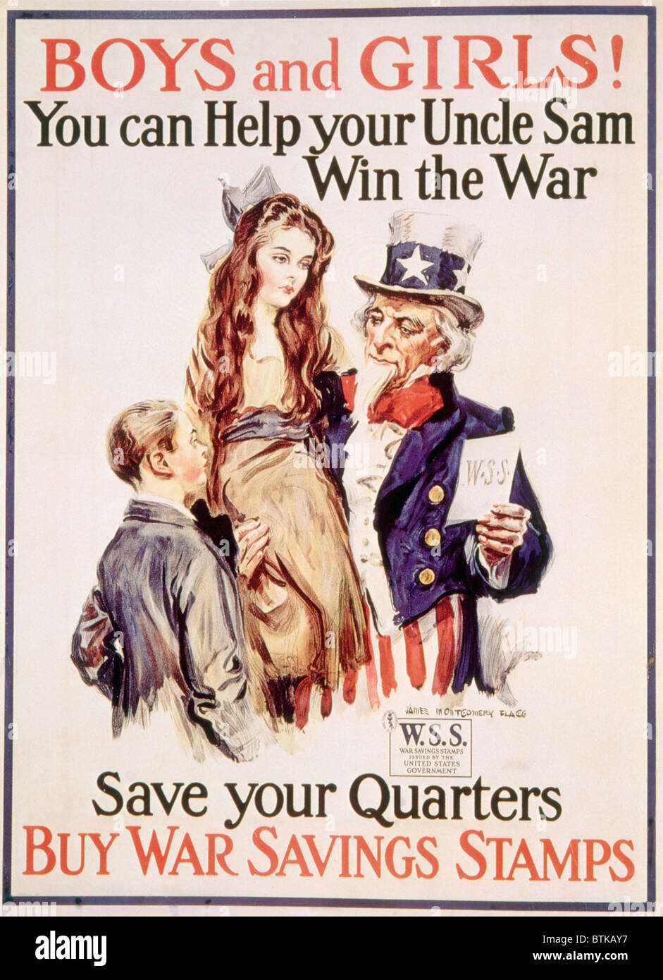 Original 1918 American World War I Propaganda Poster Ww1
