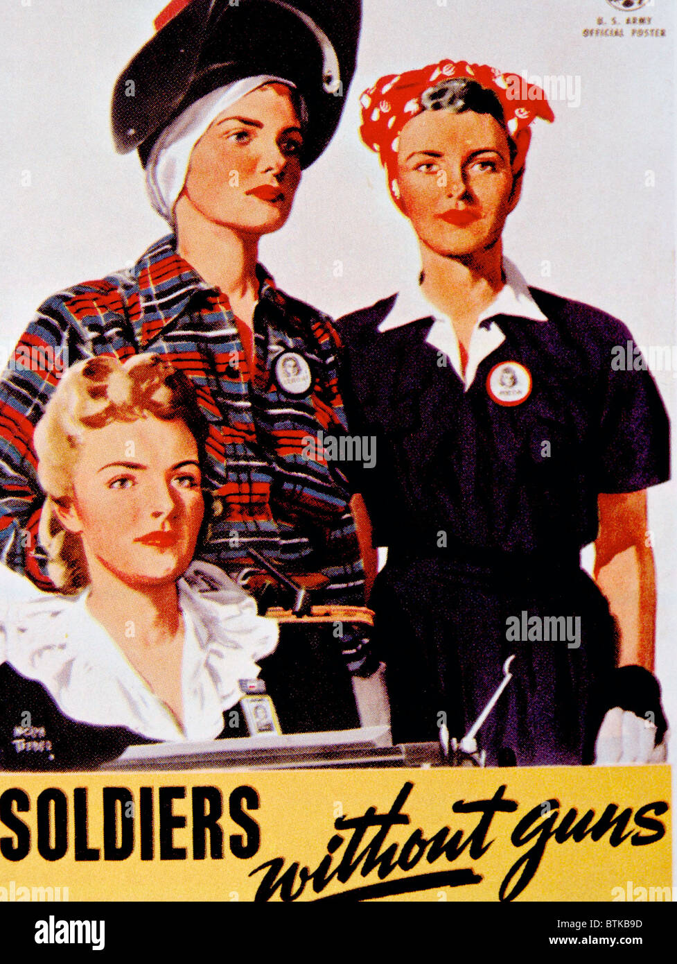 World War II, 'Soldiers without guns' poster, c. 1942 Stock Photo - Alamy