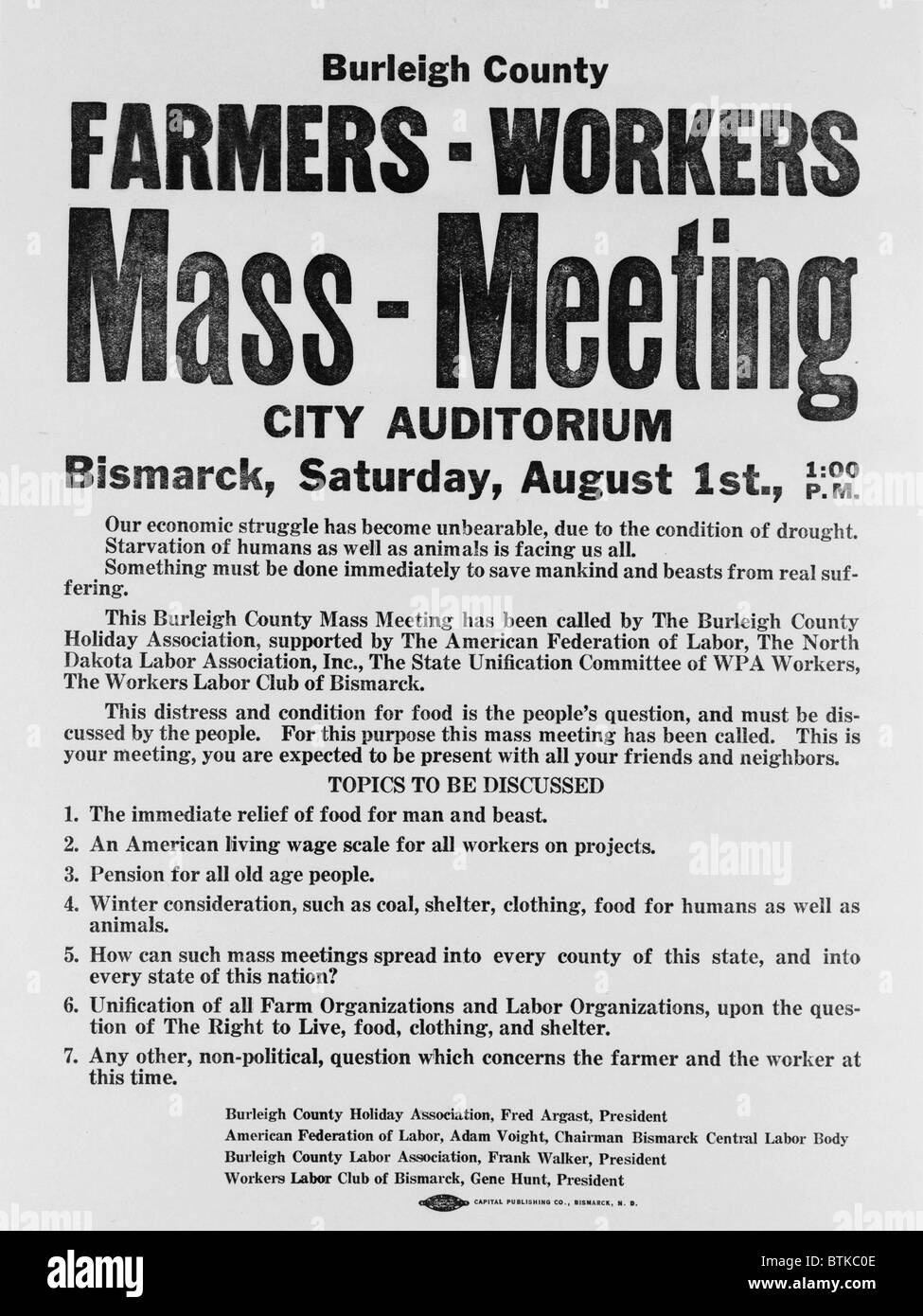 Great depression poster farm hi-res stock photography and images - Alamy