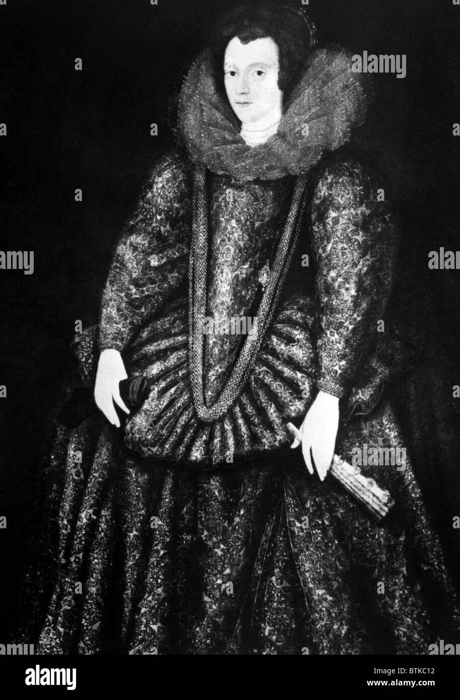 Queen Elizabeth I (1533-1603), Queen of England, 1558-1603, portrait at ...