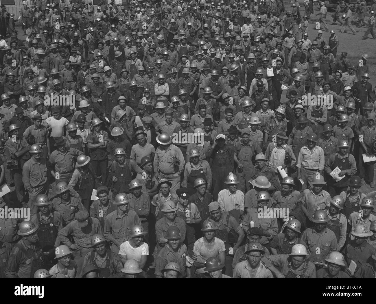 New deal construction projects Black and White Stock Photos & Images ...
