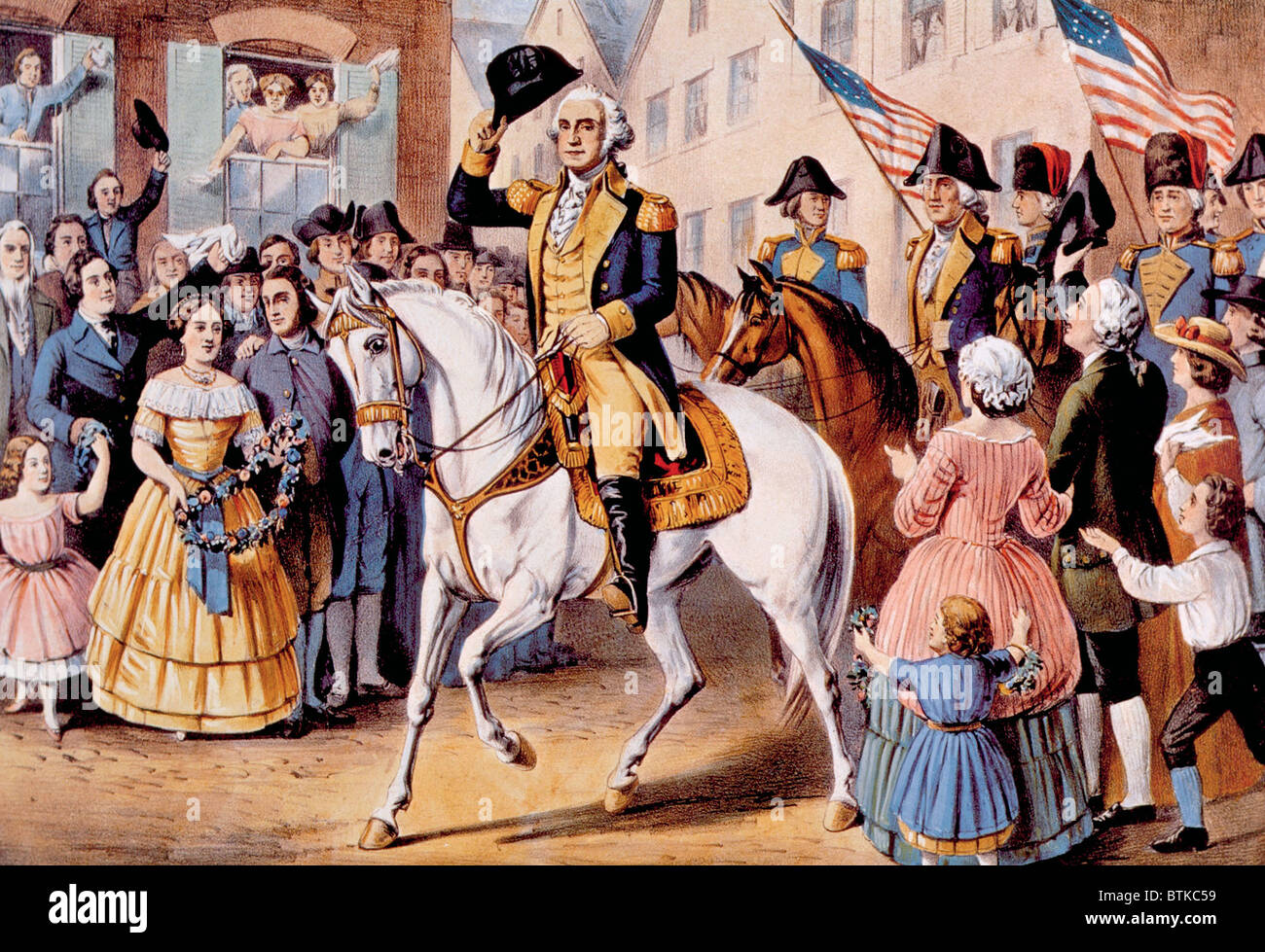 George Washington's entry to assume office in New York as America's ...