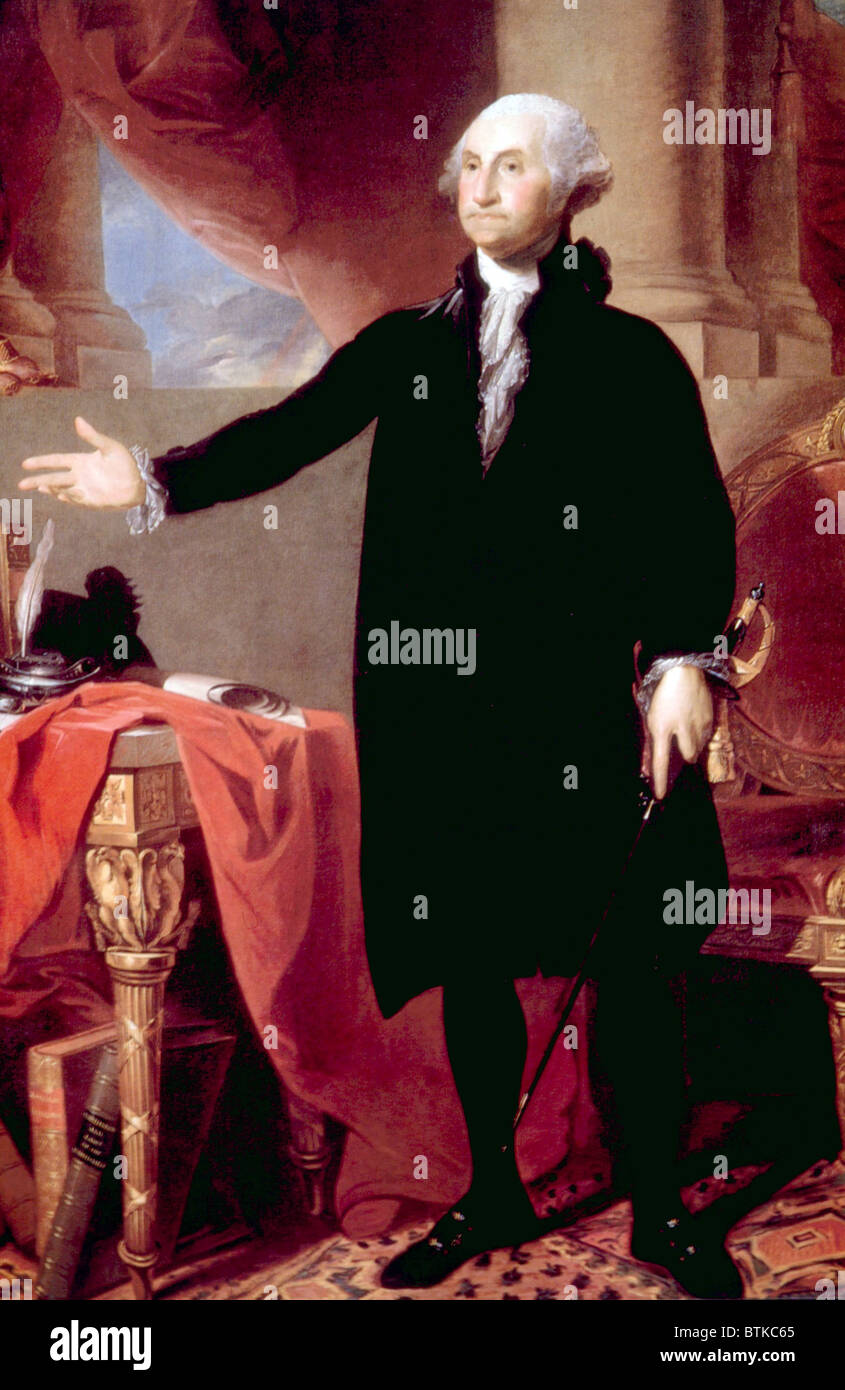George Washington (1732-1799), U.S. President (1789-1797 Stock Photo ...