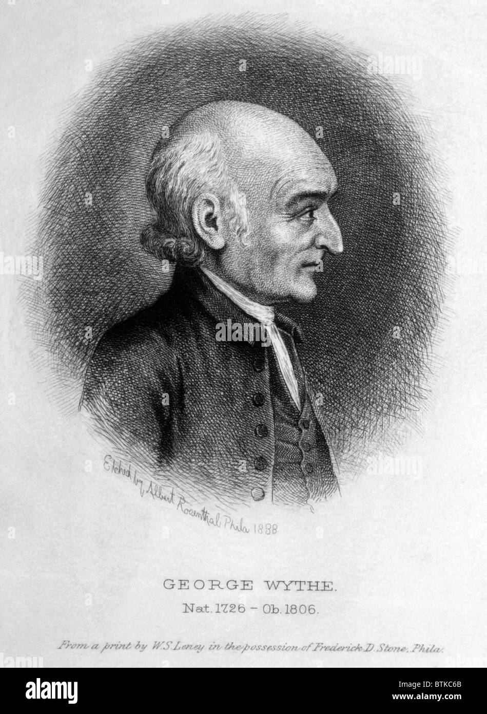 George wythe hi-res stock photography and images - Alamy