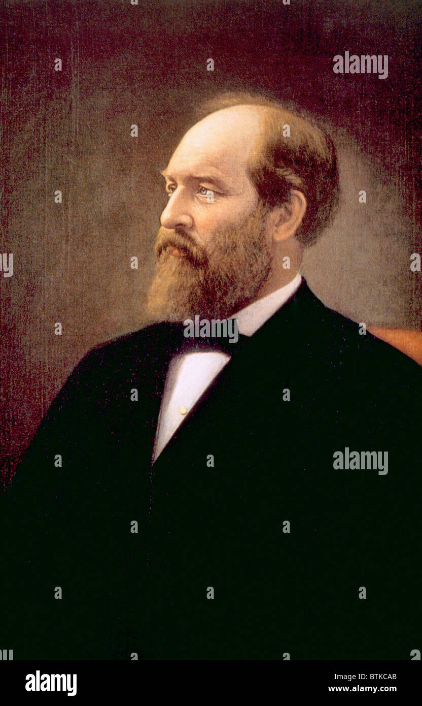 President garfield hi-res stock photography and images - Alamy