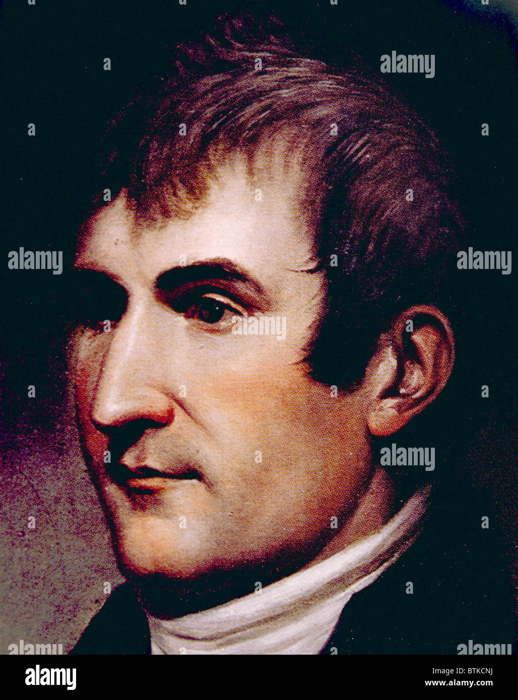 Meriwether Lewis (1774-1809), co-leader of the Lewis & Clark Expedition ...