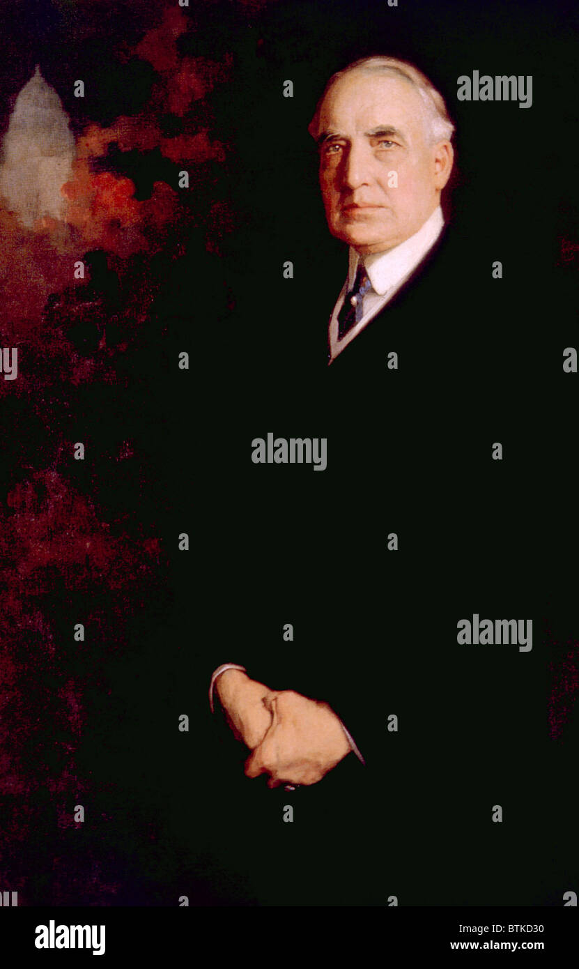 Warren G. Harding (1865-1923), U.S. President (1921-1923 Stock Photo ...