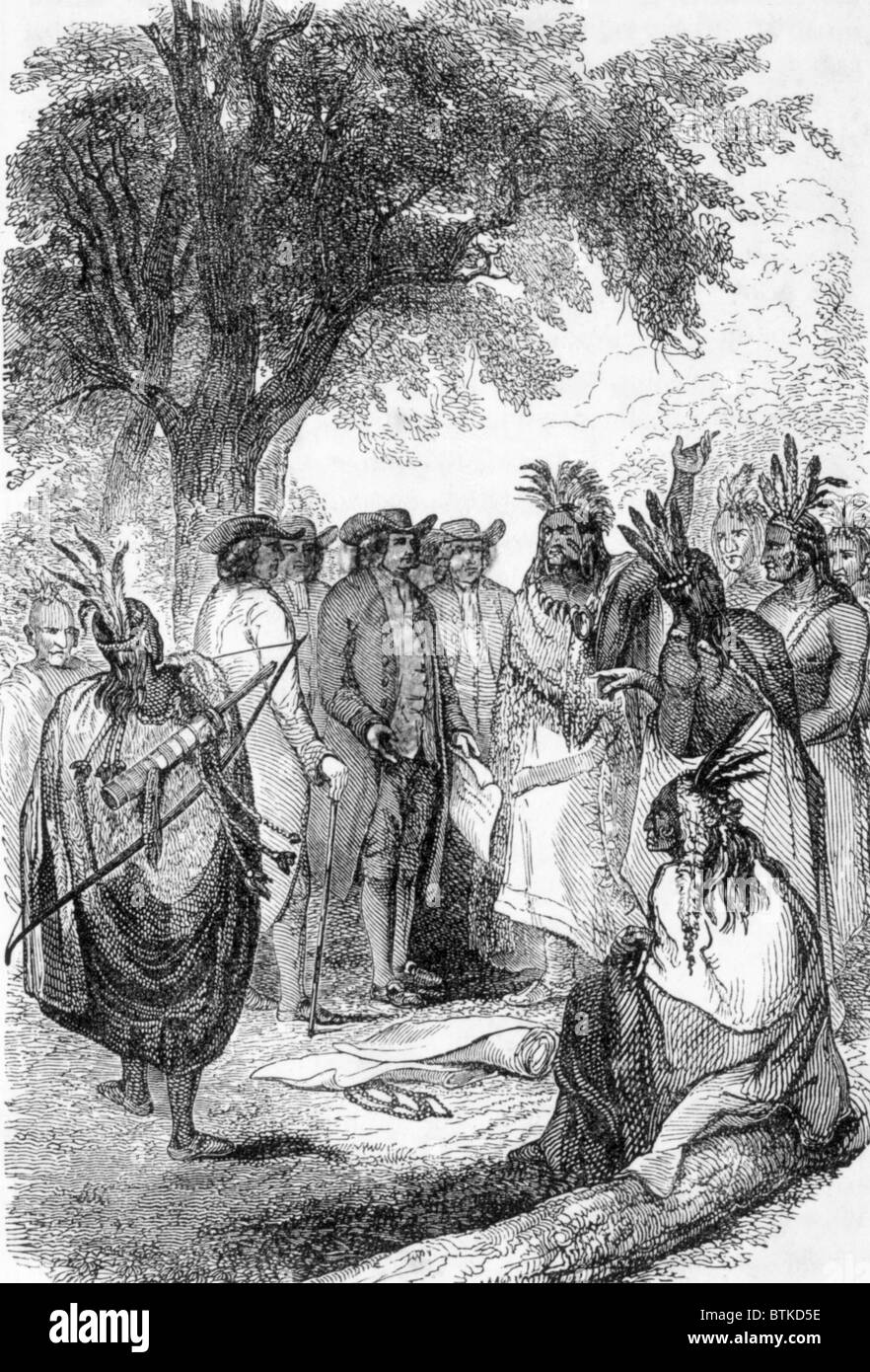 William Penn's treaty with the Indians founding the colony of ...