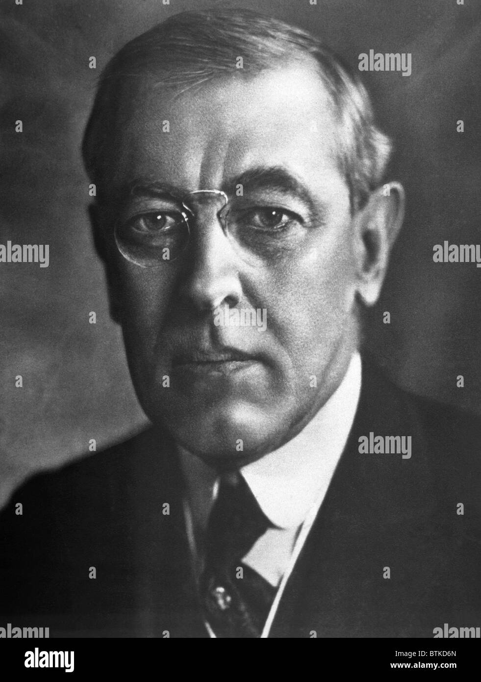 Woodrow Wilson (1856-1924), U.S. President (1913-1921 Stock Photo - Alamy