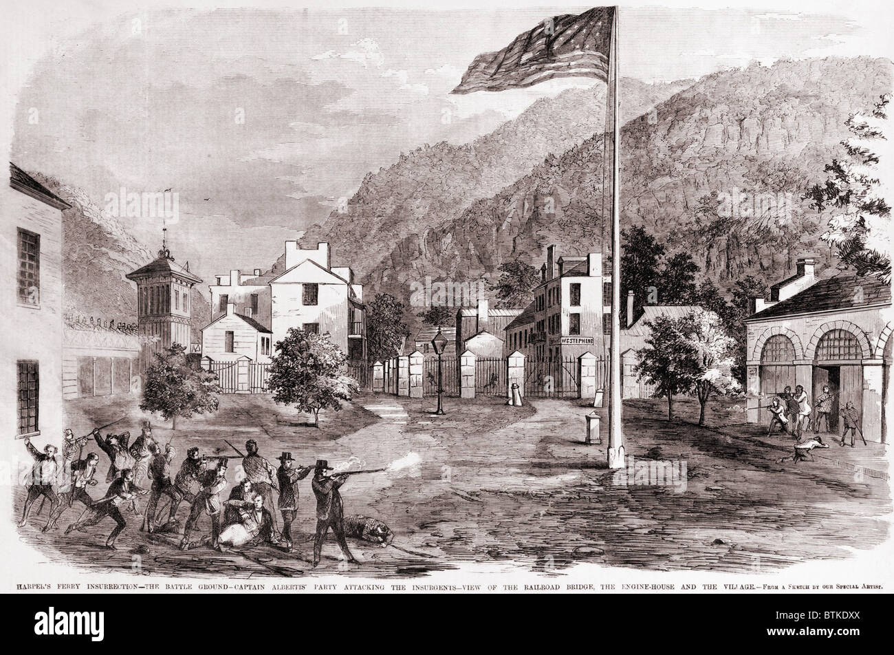 John Brown's Harper's Ferry insurrection on October 17, 1859. Captain ...