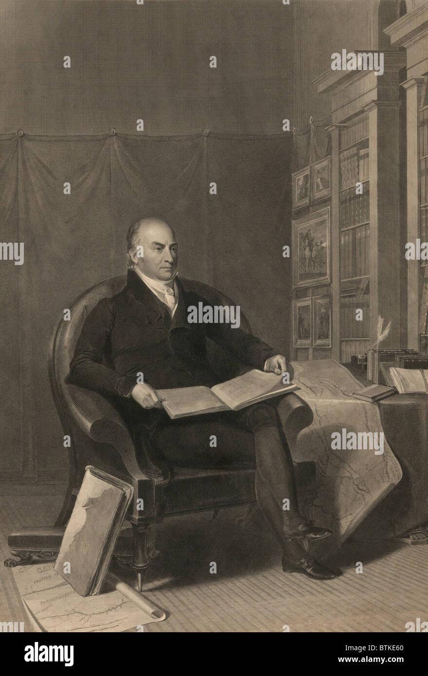 John Quincy Adams (1767-1848), President of the United States from 1825 ...